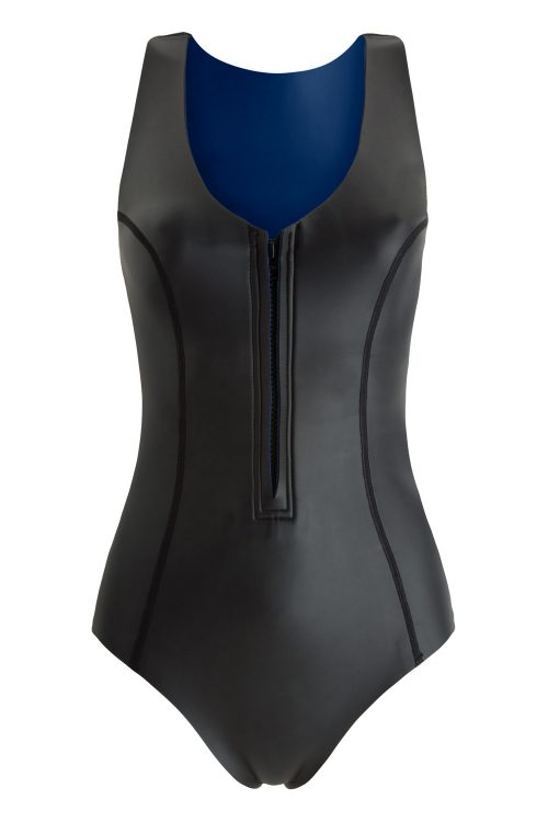 Neoprene wetsuit - Sylvia onepiece in black - NOW THEN